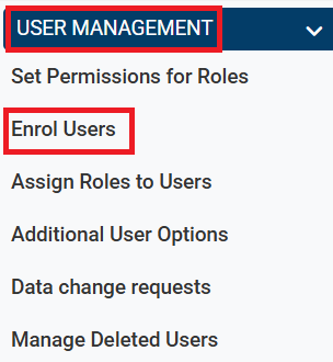 Enrolling individual/single users